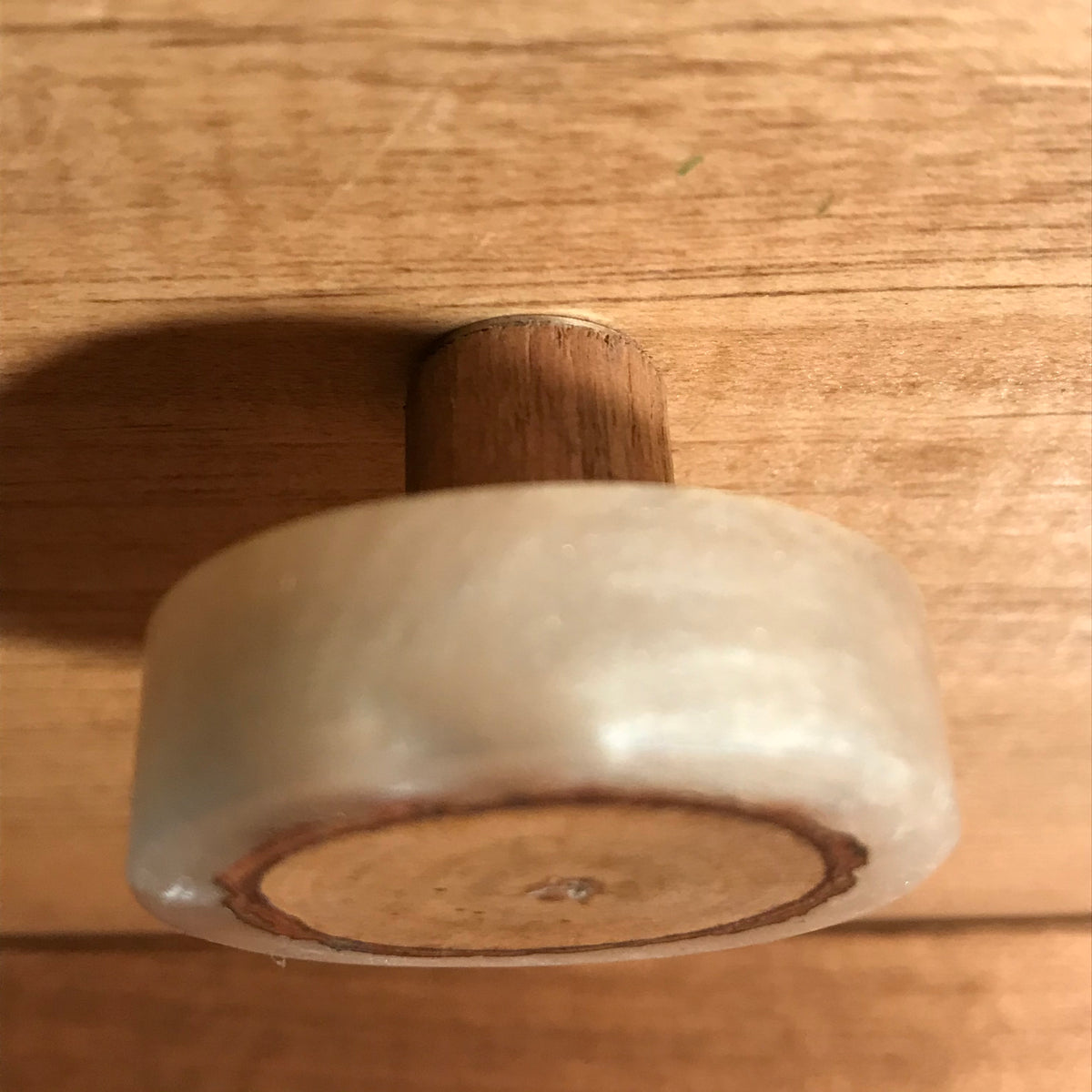 Knob Wooden Natural Tree Branch Cross Section with Quartz Color Resin ...